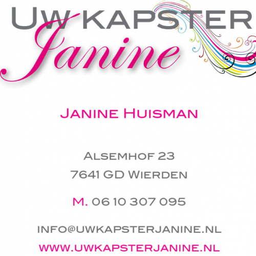 Profielpagina van Uw Kapster Janine | Mijnzzp.nl