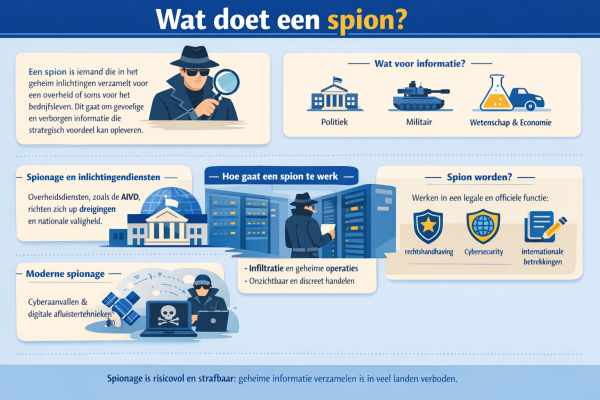 Informatie over het beroep Spion | Mijnzzp.nl